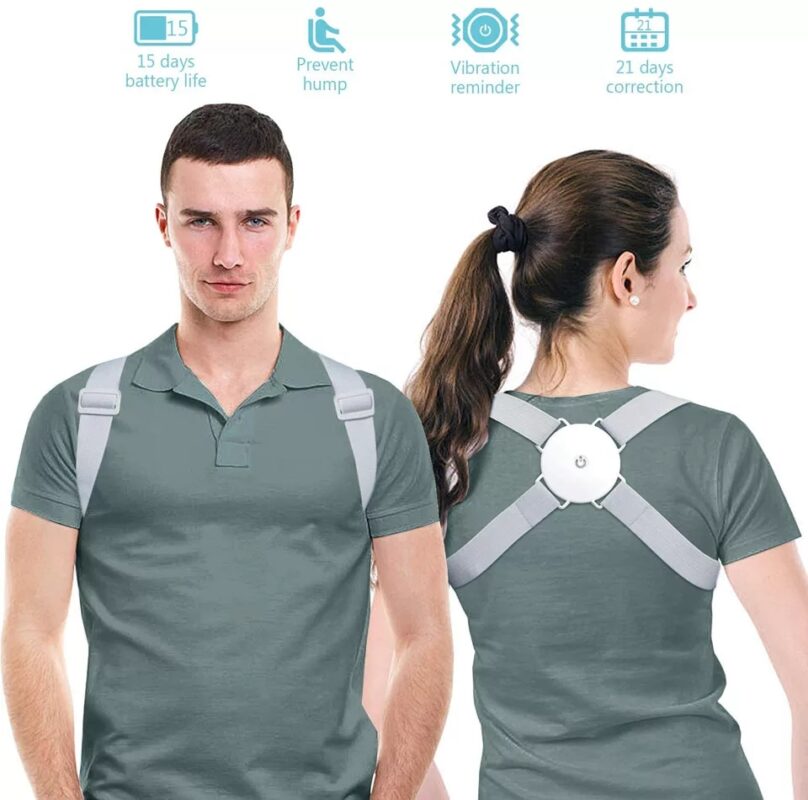 Buy Adjustable Spine Back Support Posture Sensor Belt chargeable Online ...