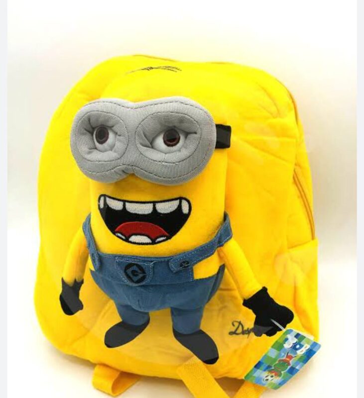 Buy Mini Cartoon Plush soft Toy with Bags for kids (random design ...